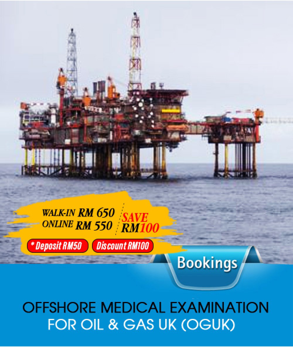 OFFSHORE OR ONSHORE MEDICAL EXAMINATION FOR OIL & GAS UK (OGUK)